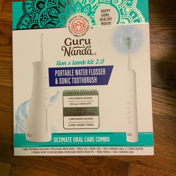 Other | Guru Nanda Portable Water Flosser Sonic Toothbrush Combo | Poshmark